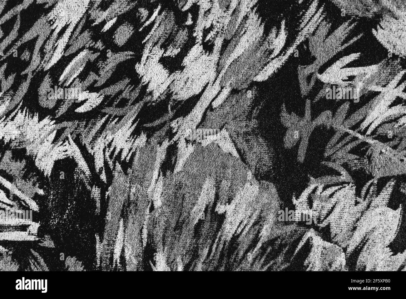 Black and white abstract grunge pattern of old sofa upholstery texture ...