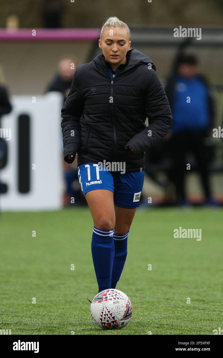 Bridget Galloway (#11 Durham) seen during the FA Women's Championship ...