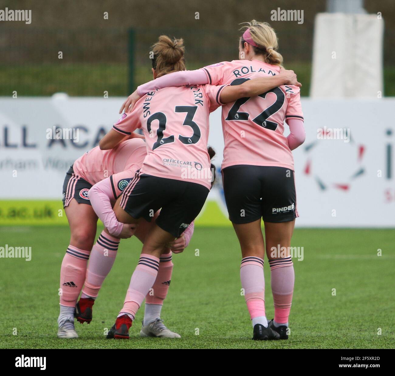 during the FA Women's Championship game between Durham and Sheffield ...