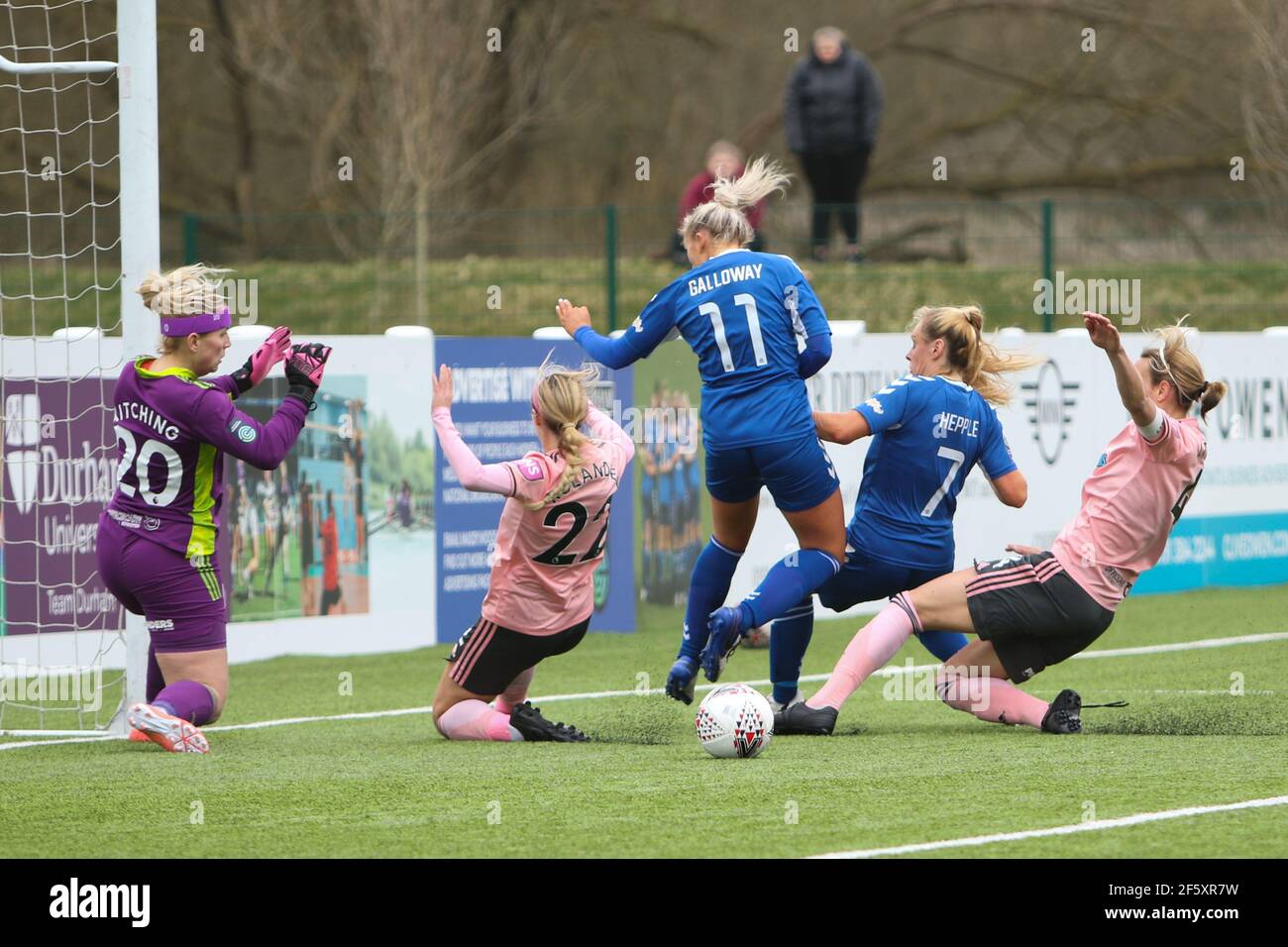 Match action during the FA Women's Championship game between Durham and ...