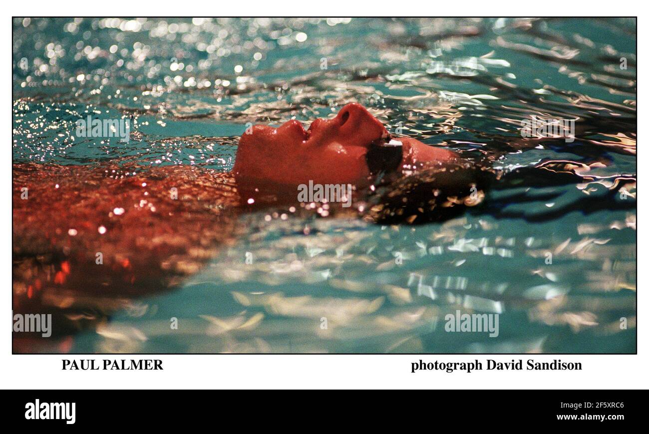 Paul Palmer Olympic swimmer June 1999Paul Palmer in the pool of The ...