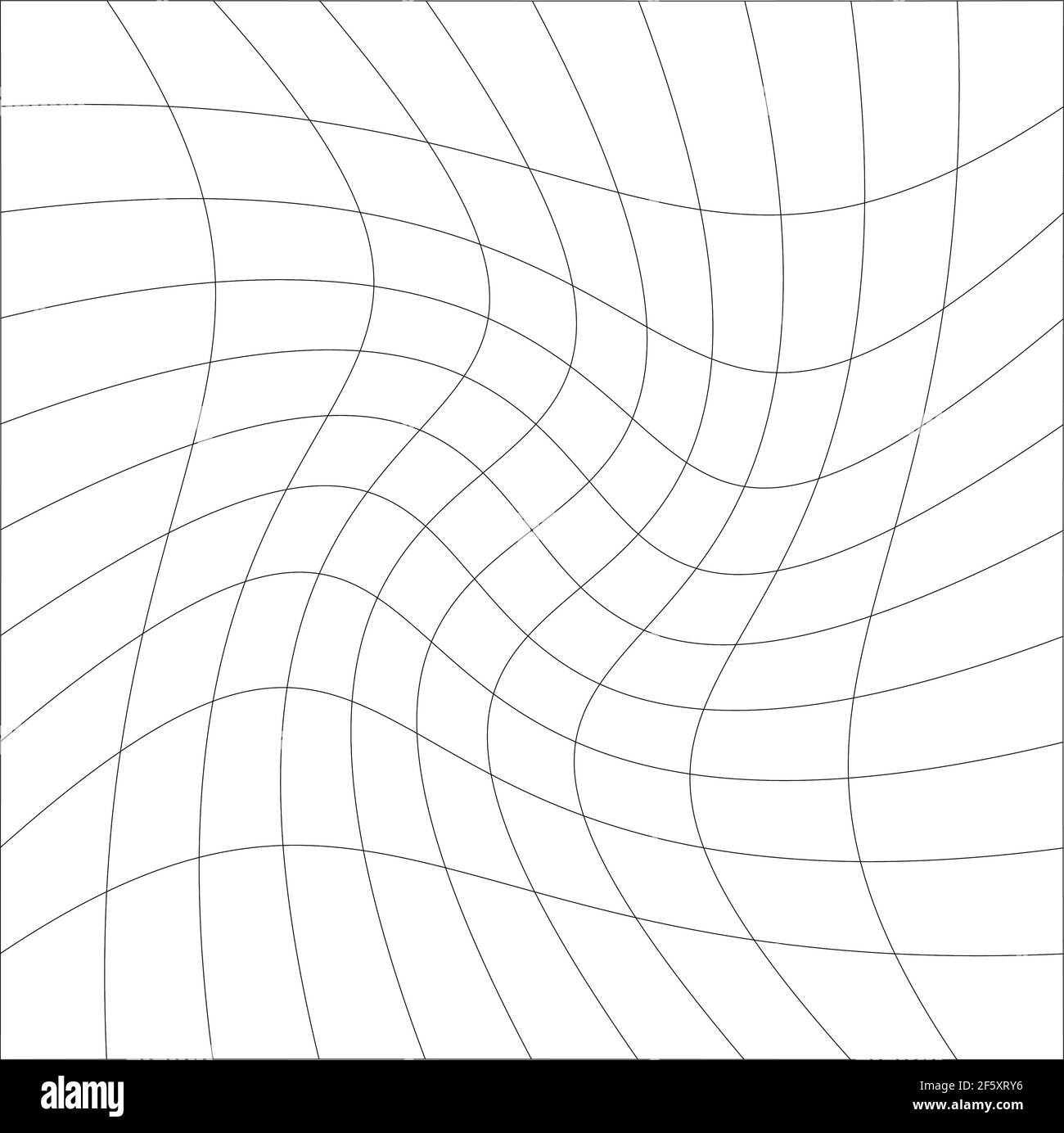 Grid, mesh with deform, distort effect. Abstract vector element — Stock ...