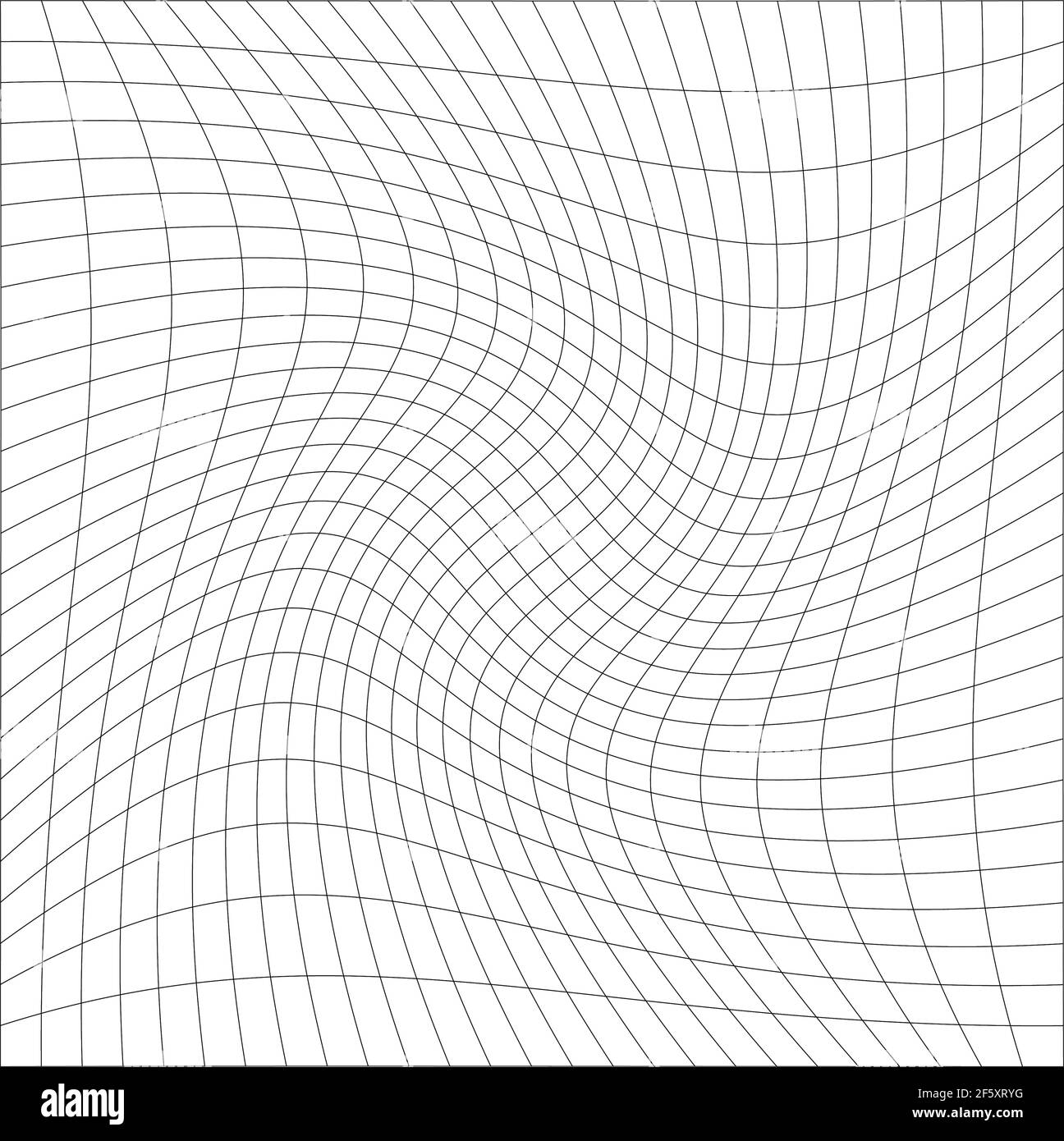 Grid, mesh with deform, distort effect. Abstract vector element — Stock ...