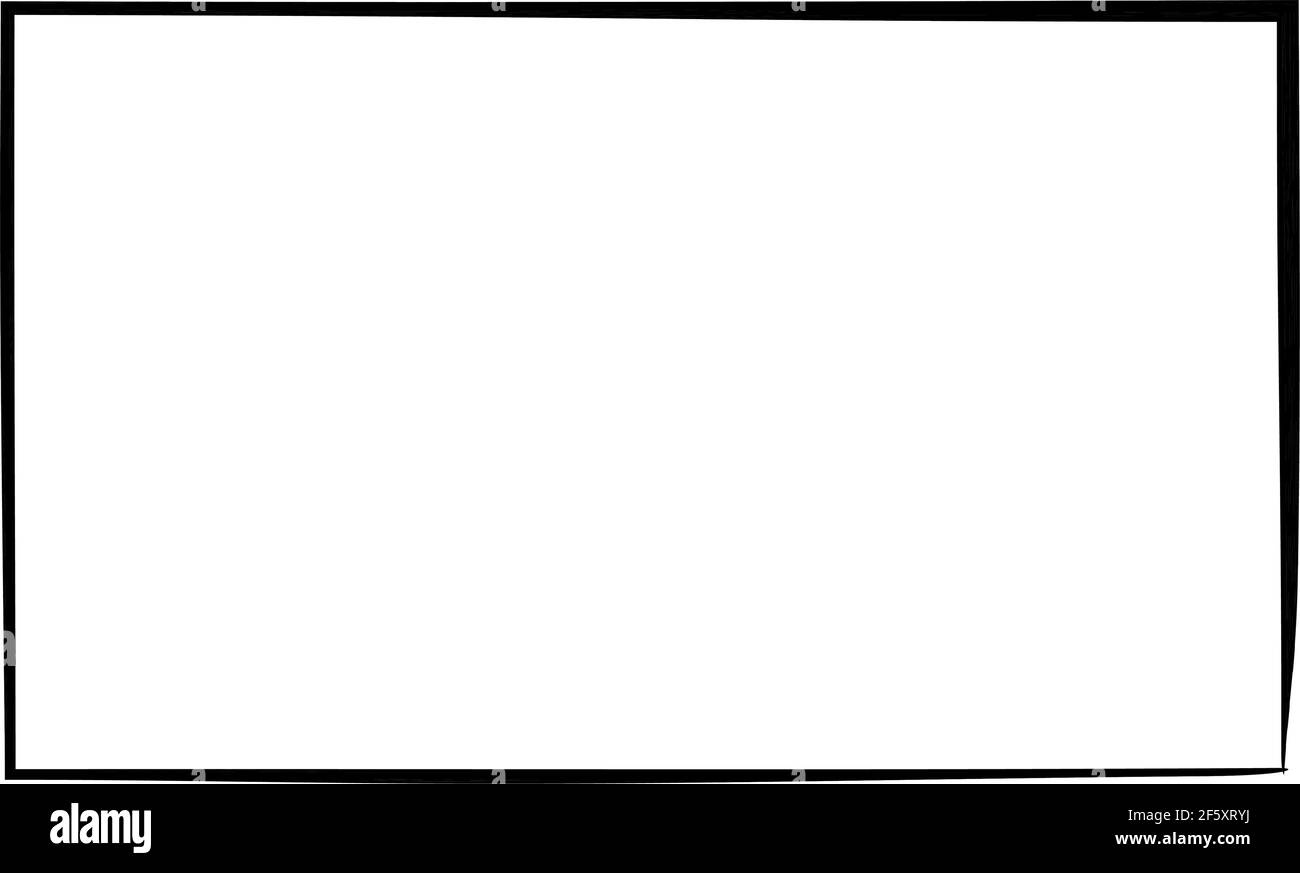 Grungy rectangular frame, border, plaque outline — Stock illustration ...