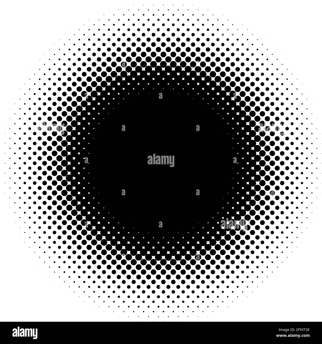 Regular simple circle, circular halftone effect — Stock vector ...