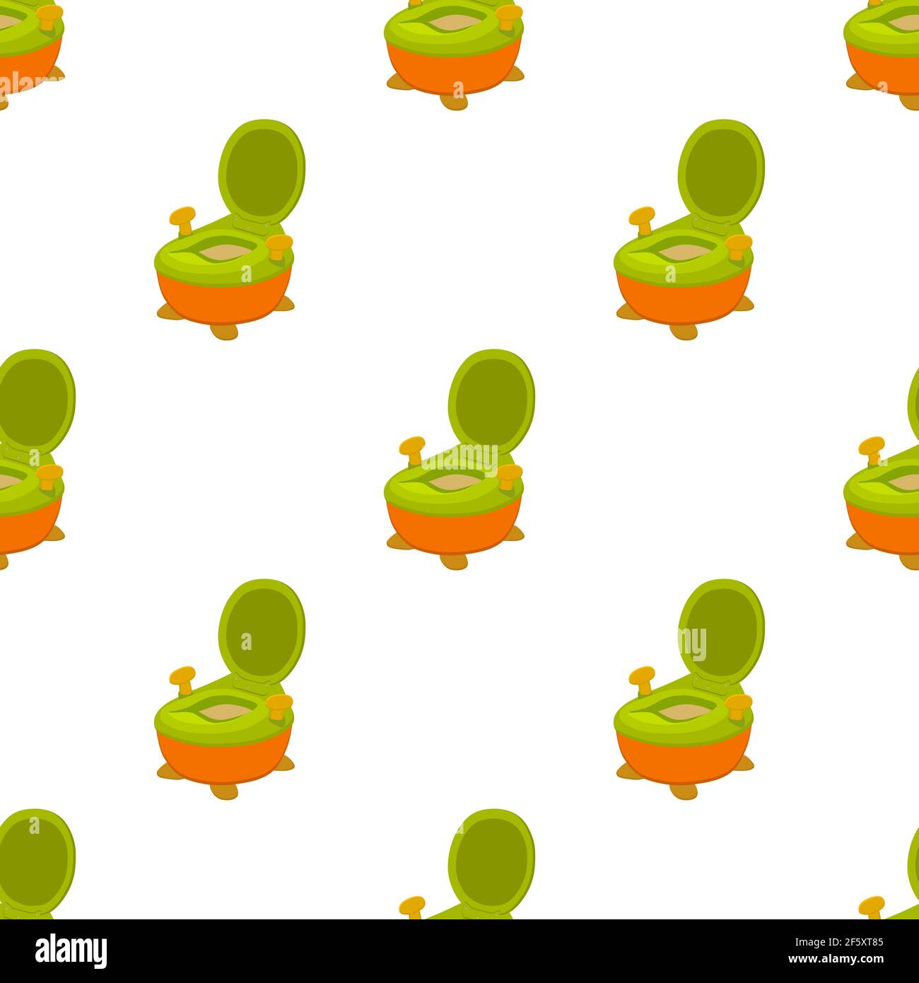 Abstract seamless plastic baby pots with comfortable handle, kid potty ...