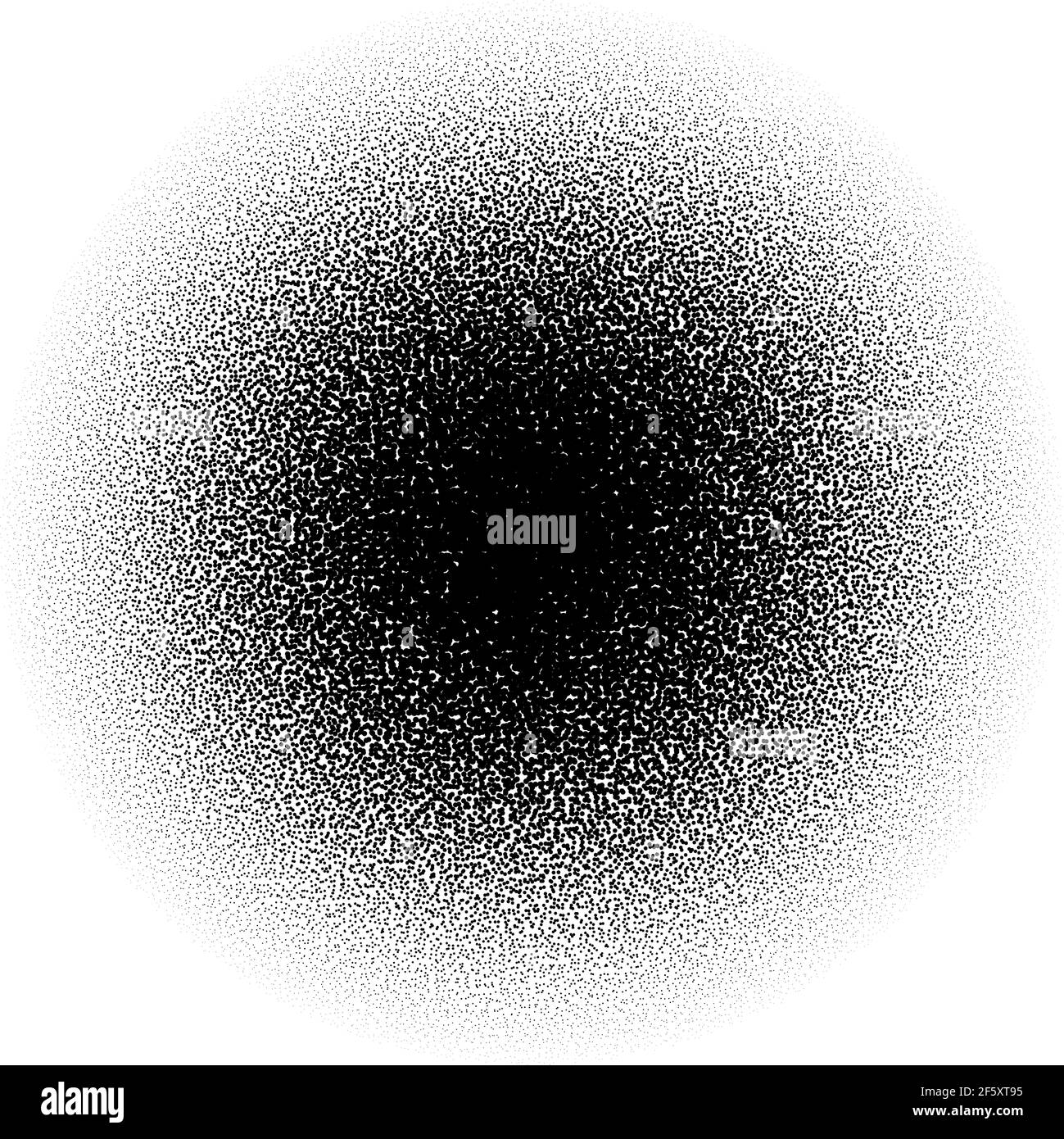 Circle pointillist, pointillism, stipple, stippling random dots ...