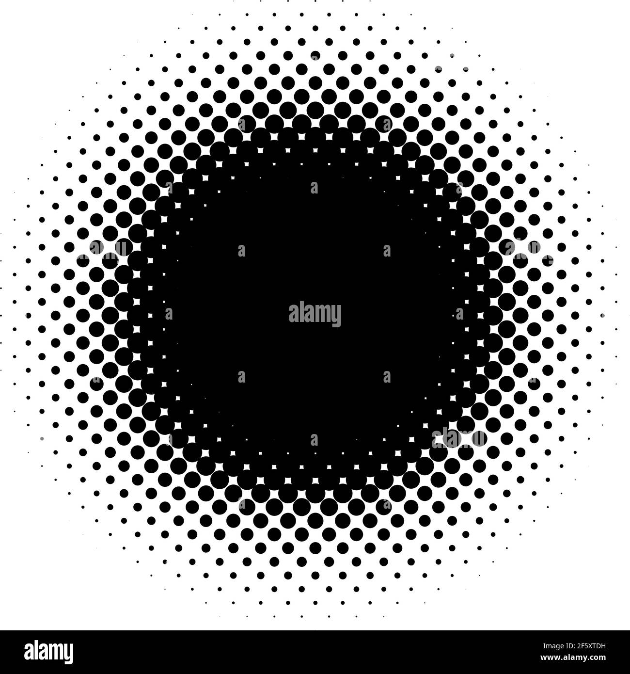 Regular simple circle, circular halftone effect — Stock vector ...