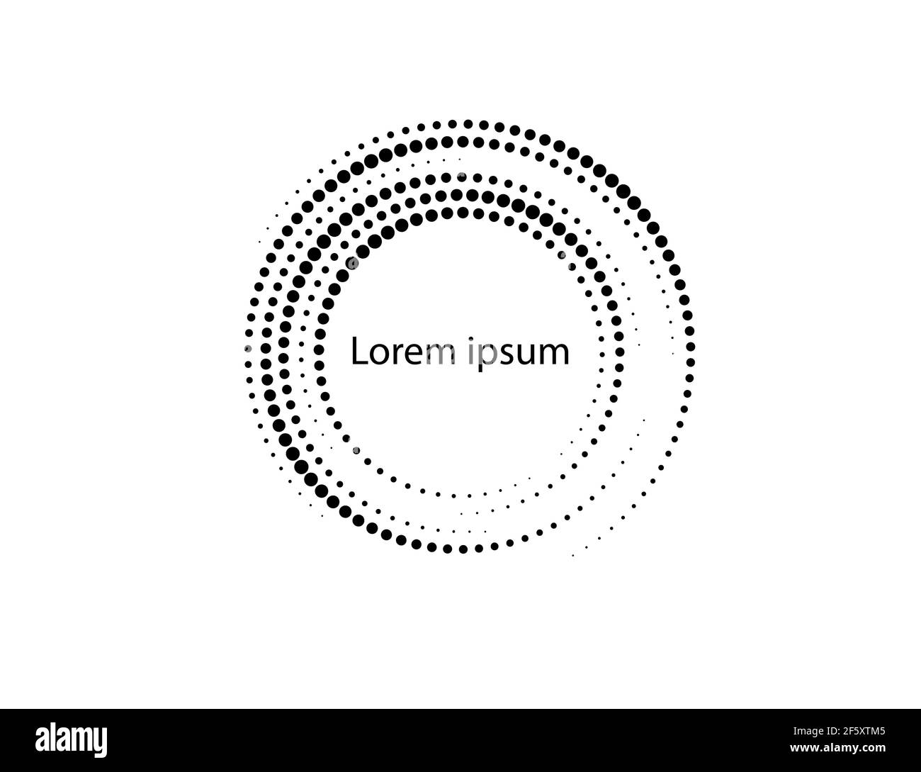 Halftone circle frame abstract dots logo hi-res stock photography and ...