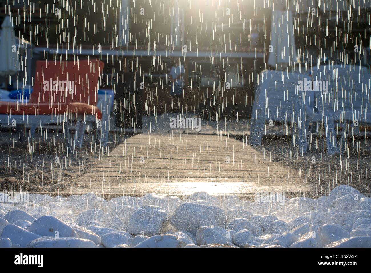 Beach shower hi-res stock photography and images - Alamy