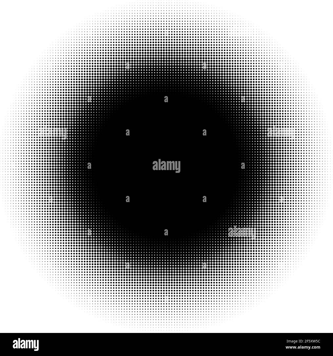 Regular simple circle, circular halftone effect — Stock vector ...