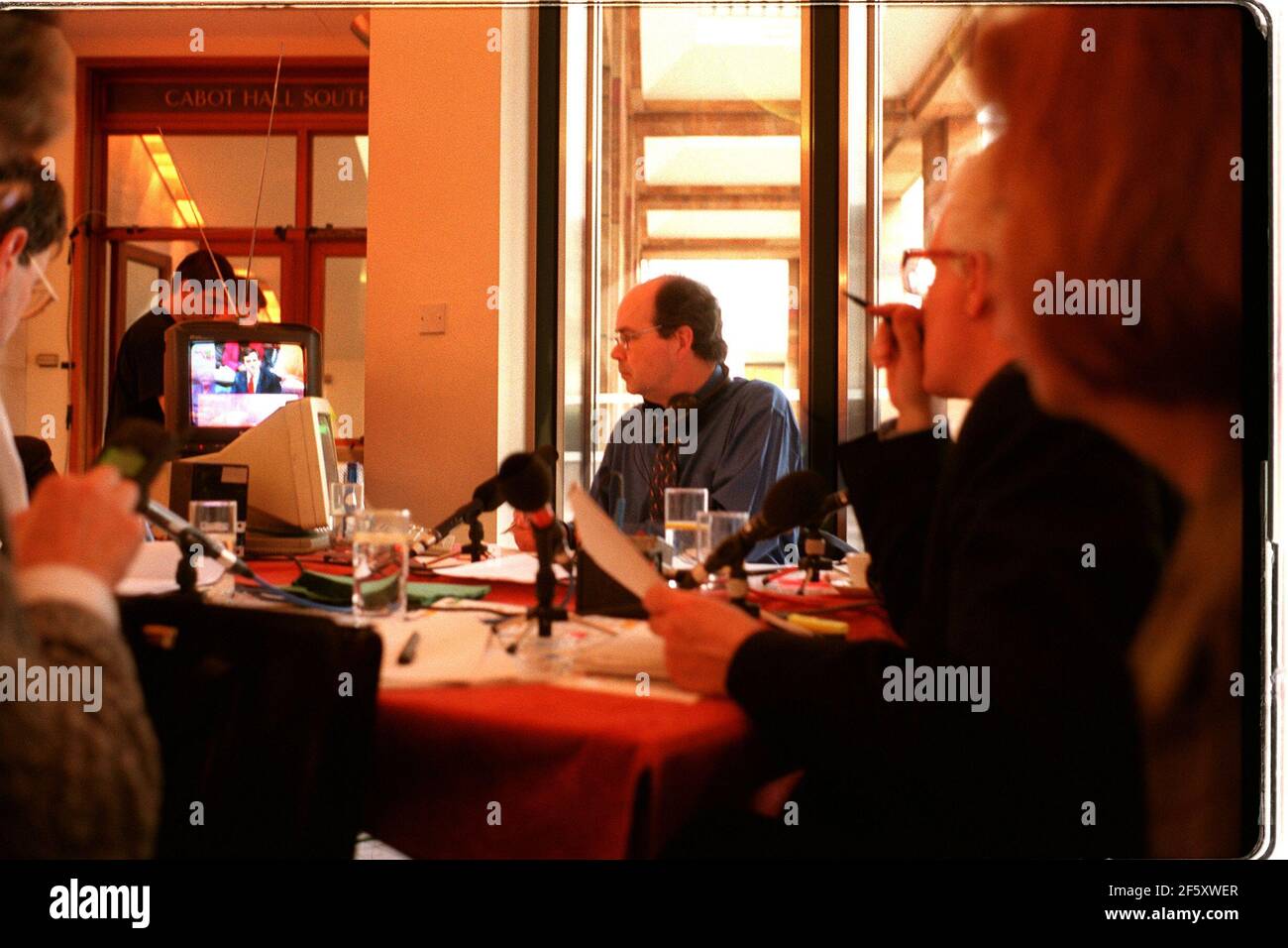 Radio 4 live Budget Broadcast from Canary Wharf 1998 Nick Clarke ...