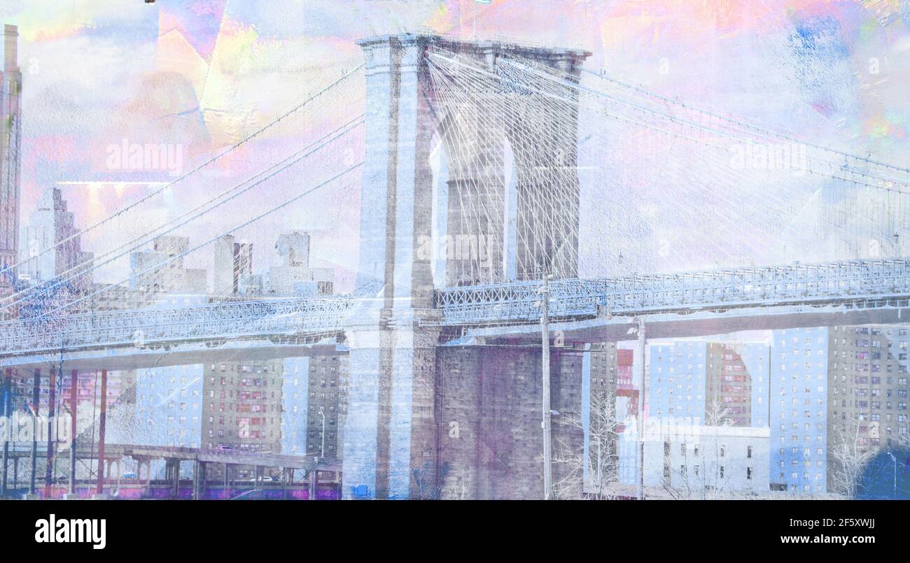 Ny brooklyn bridge 3d hi-res stock photography and images - Alamy