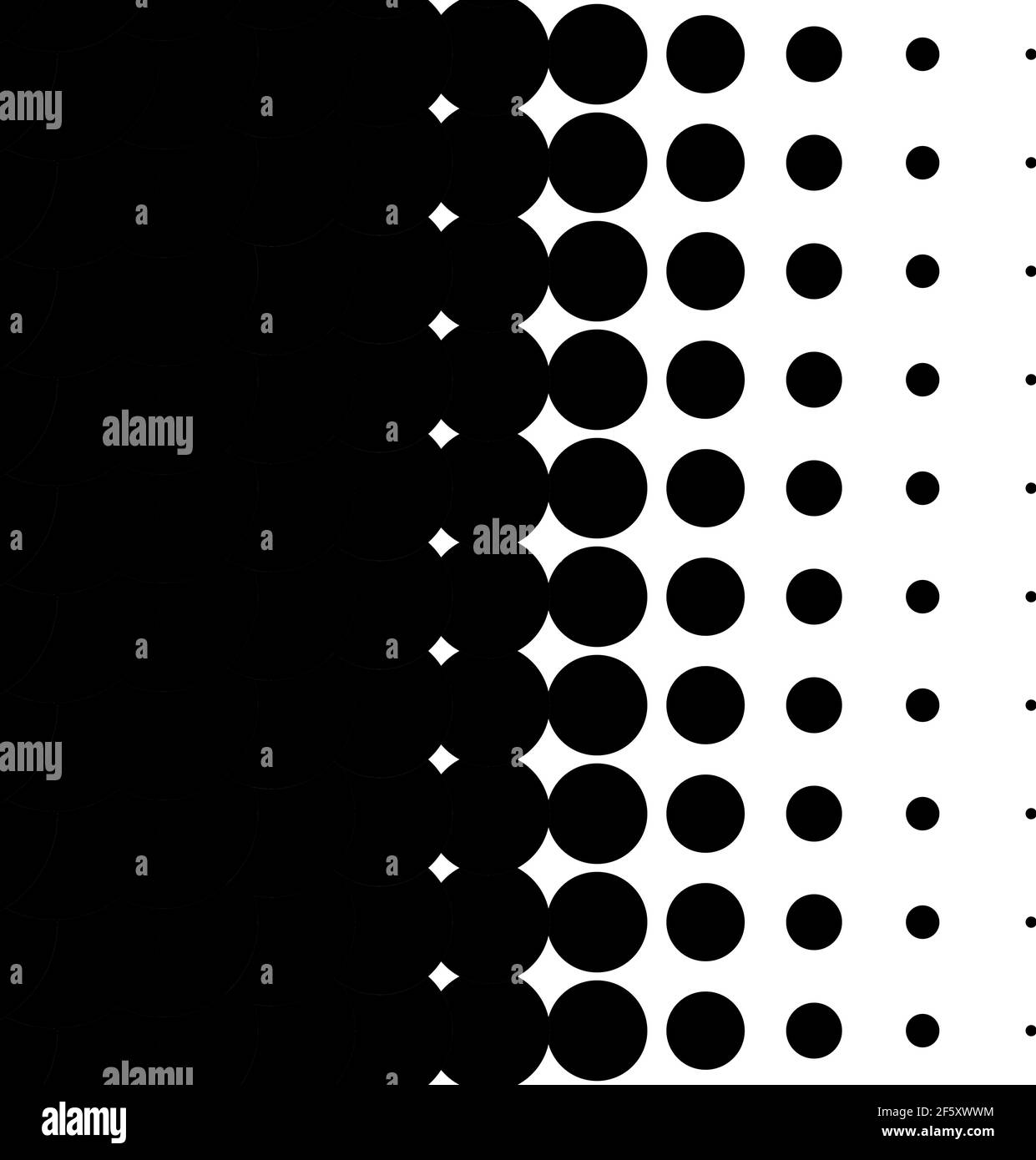 Linear halftone, screentone dots, circles, pattern — Stock vector ...