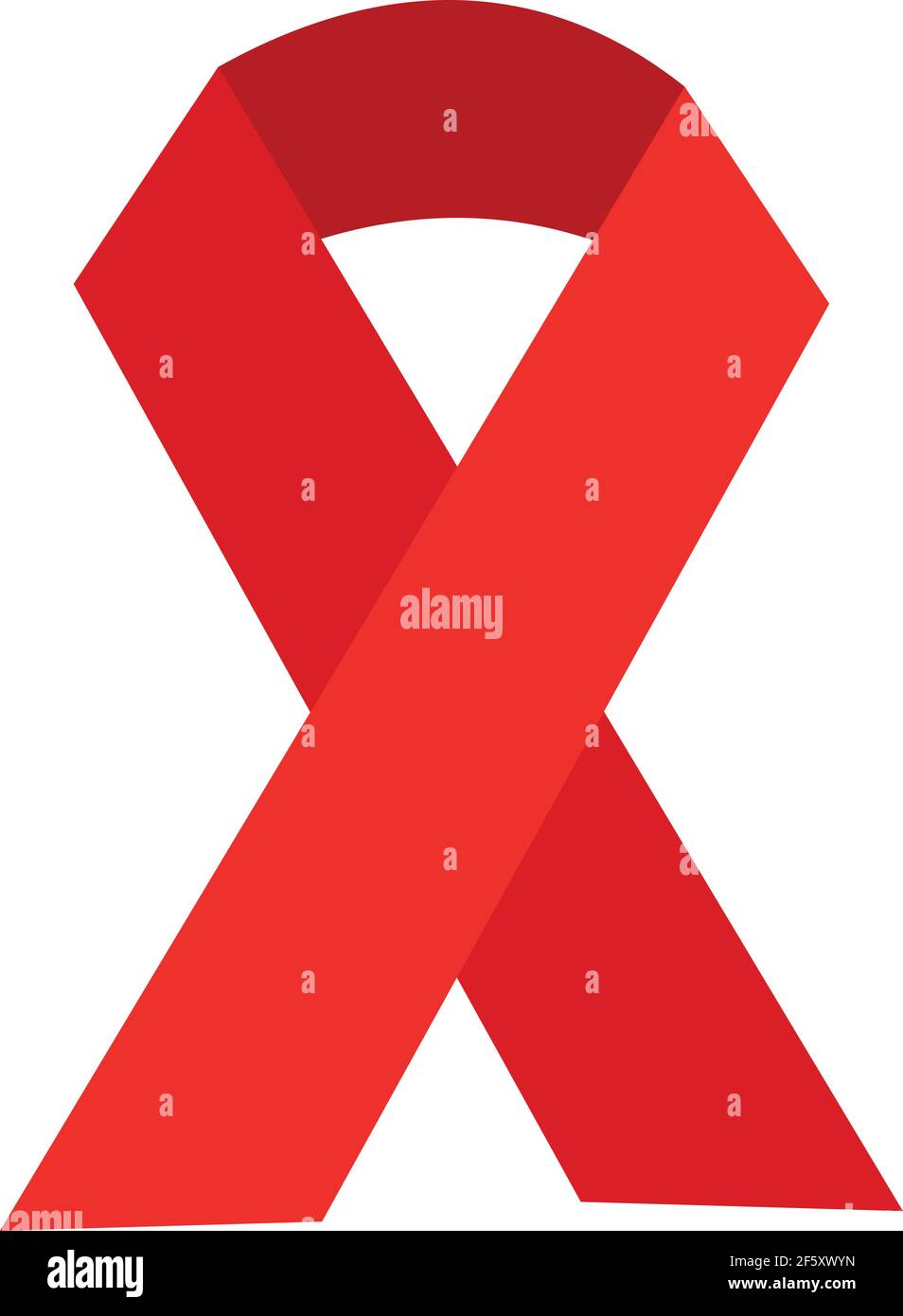 Red ribbon fight against aids Stock Vector Images - Alamy