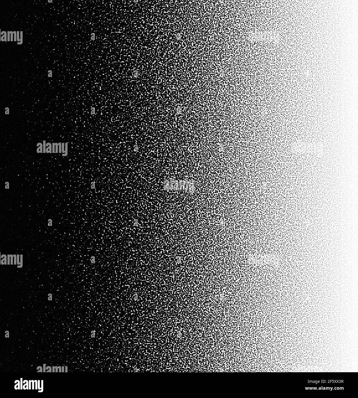 Linear pointillist halftone, screentone random dots, circles pattern ...