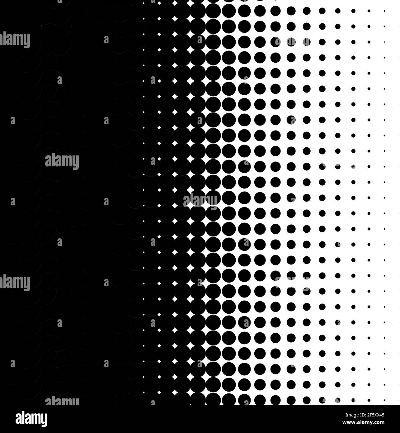 Linear halftone, screentone dots, circles, pattern — Stock vector ...