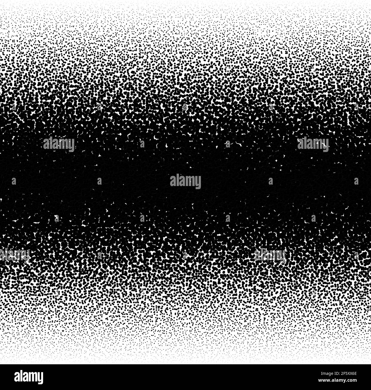 Linear pointillist halftone, screentone random dots, circles pattern ...