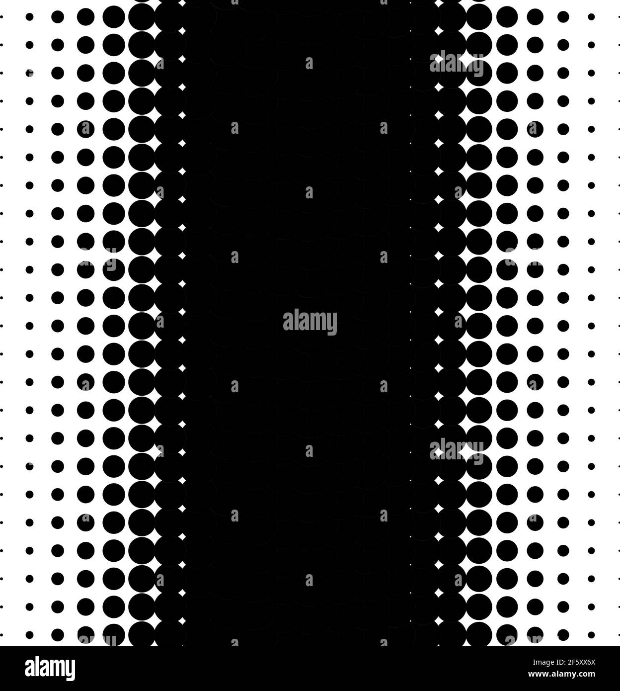 Linear halftone, screentone dots, circles, pattern — Stock vector ...