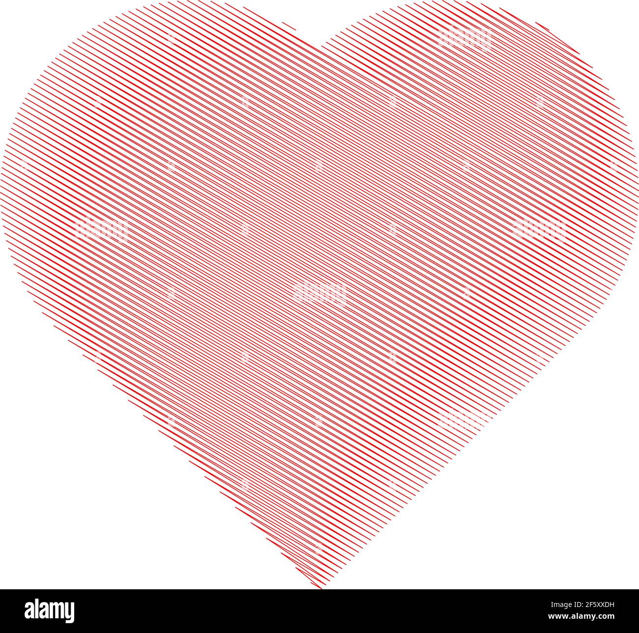 Hearth shape with scribble, doodle style — Stock vector illustration ...