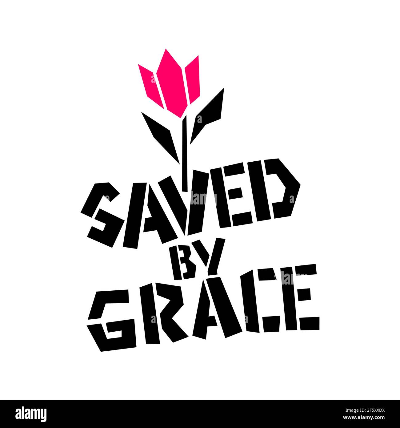 Christian illustration. Saved by Grace Stock Vector Image & Art - Alamy