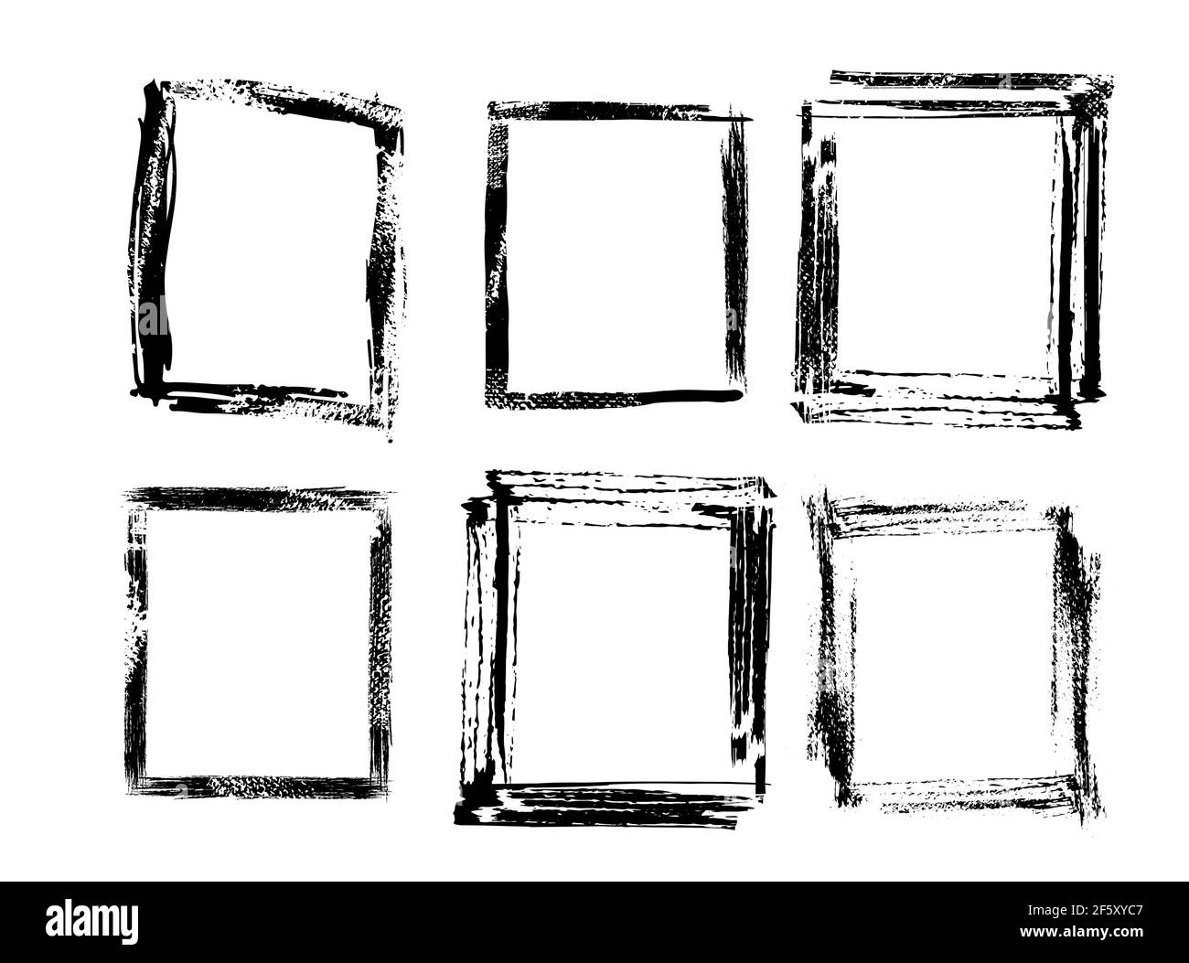Frame with a grunge brush. Vector illustration Stock Vector Image & Art ...