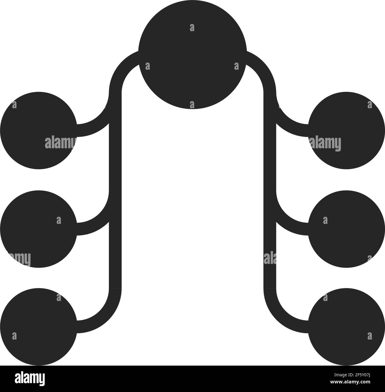 Nodes (circles) with connections. Interconnected circles infographics ...