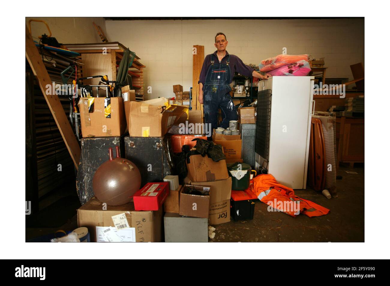 Bill Drummond (ex KLF member and now large-scale artist) in his ...