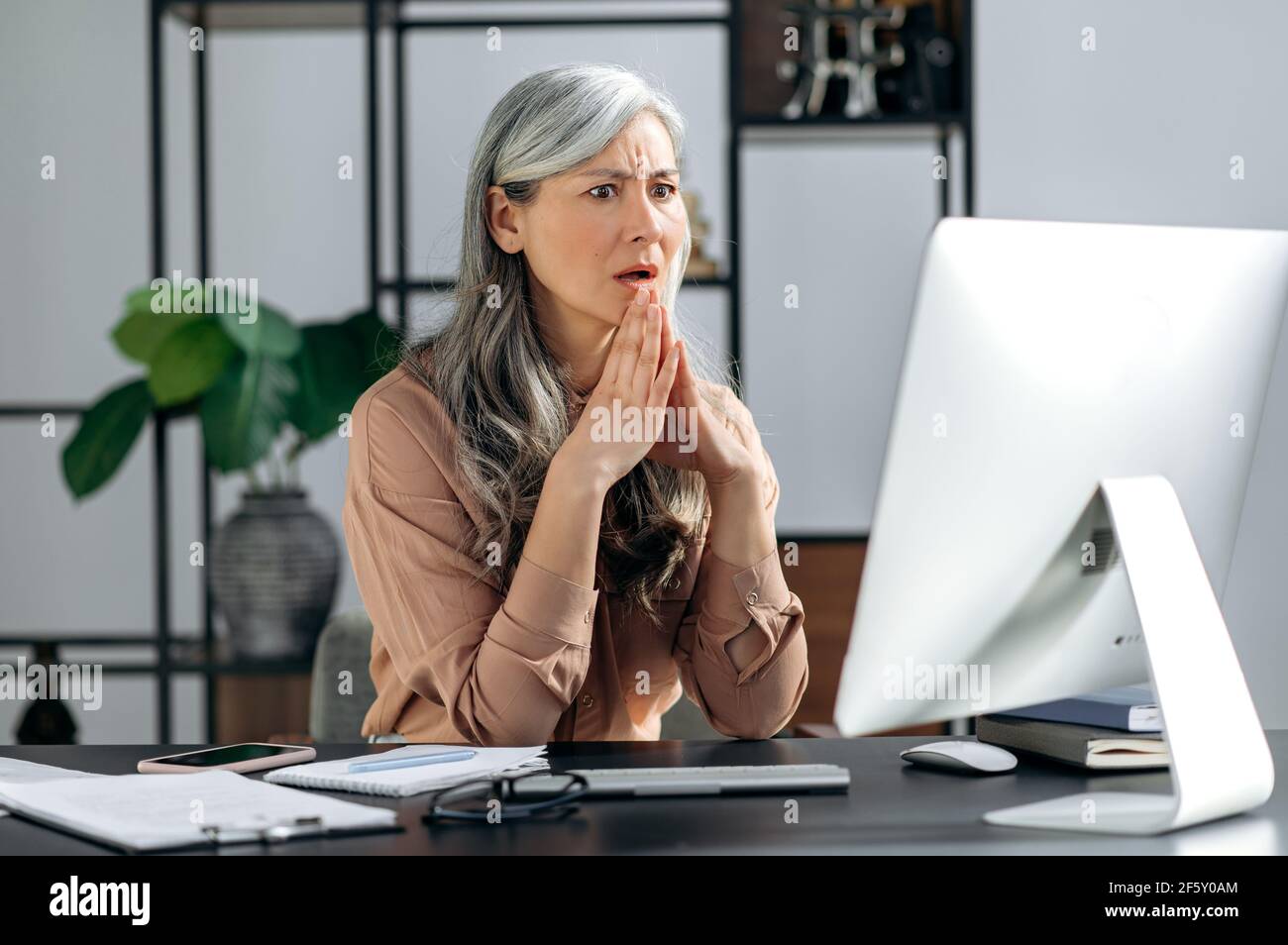 Elder shocked hi-res stock photography and images - Alamy