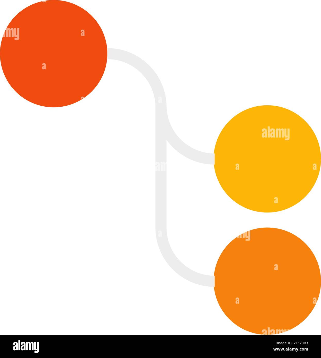 Nodes (circles) with connections. Interconnected circles infographics ...