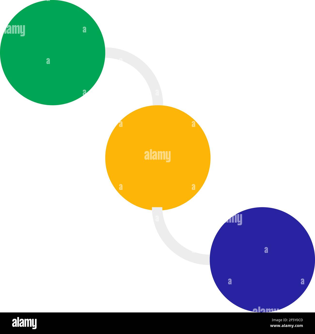 Nodes (circles) with connections. Interconnected circles infographics ...