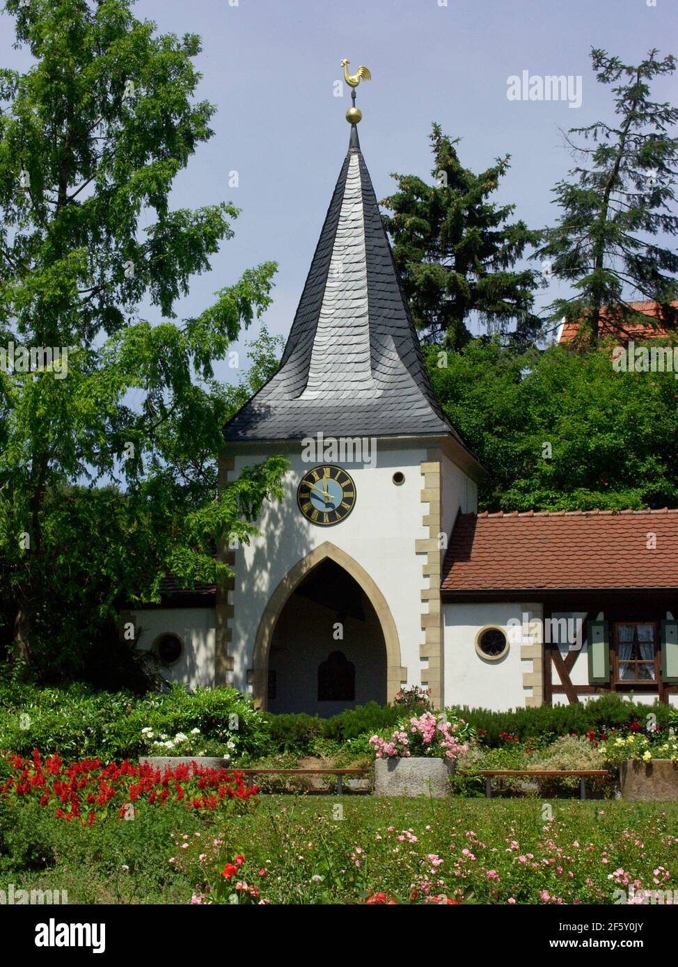 House in the Adventure Park Tripsdrill near Cleebronn in the Zabergäu ...