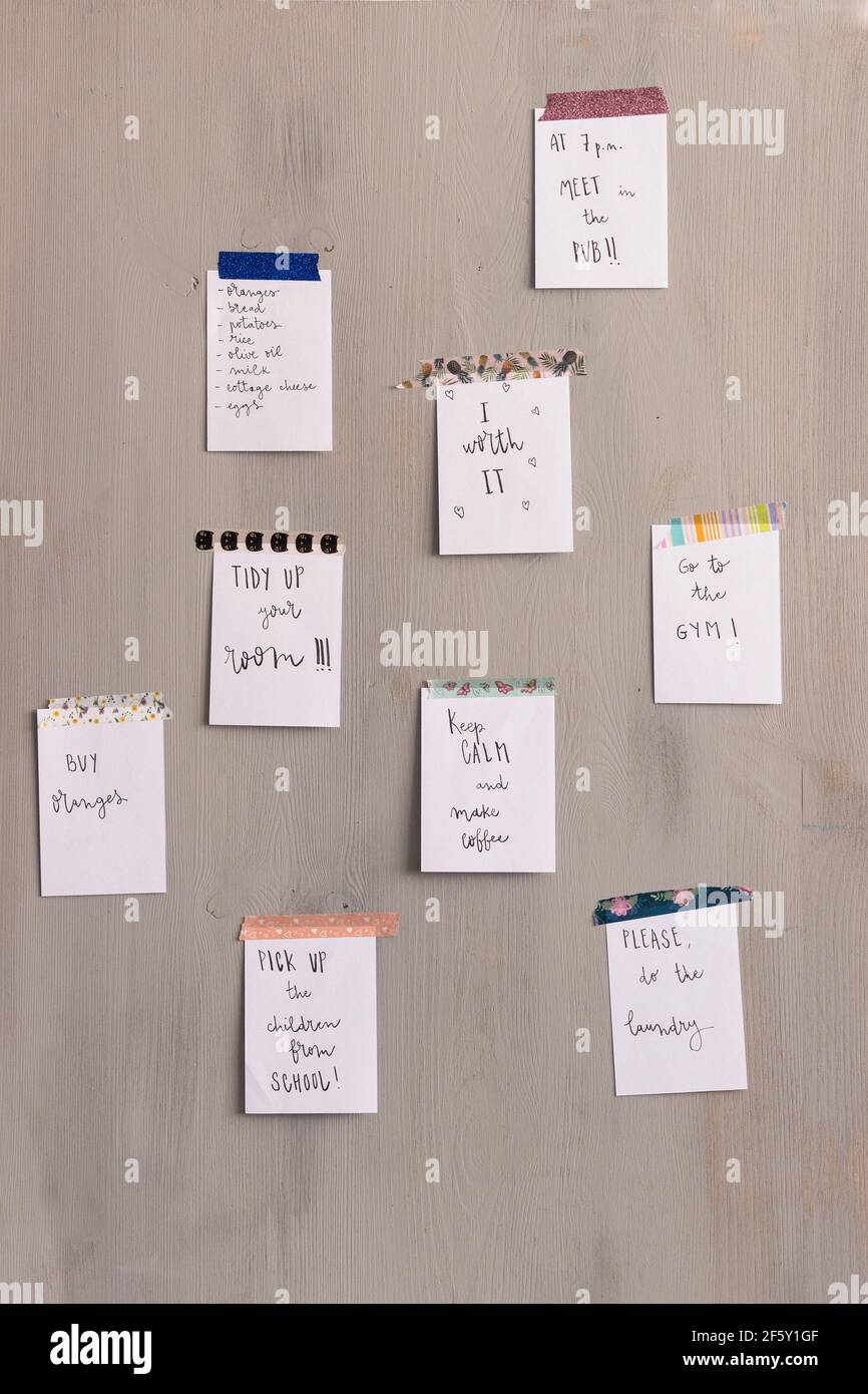 Handwritten label notes hi-res stock photography and images - Alamy