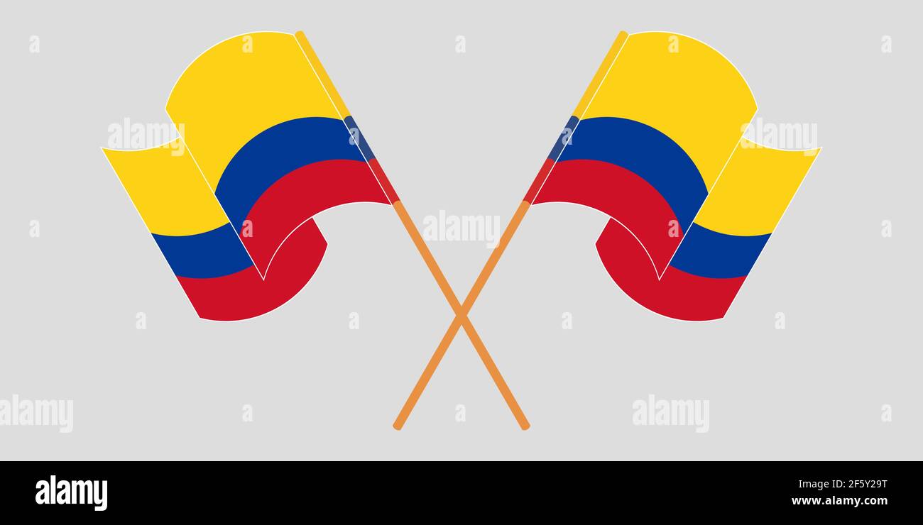 Colombian flags Stock Vector Images - Alamy