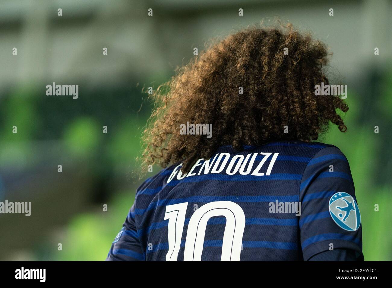 Szombathely, Hungary. 28th Mar, 2021. Matteo Guendouzi (10) of France ...