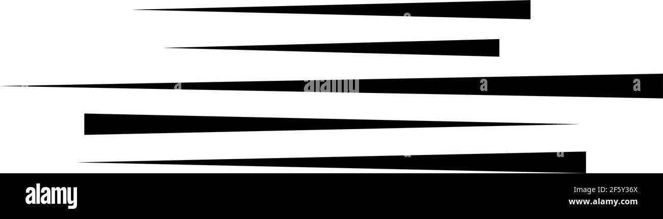 Random line shapes abstract geometric design element — Stock vector ...