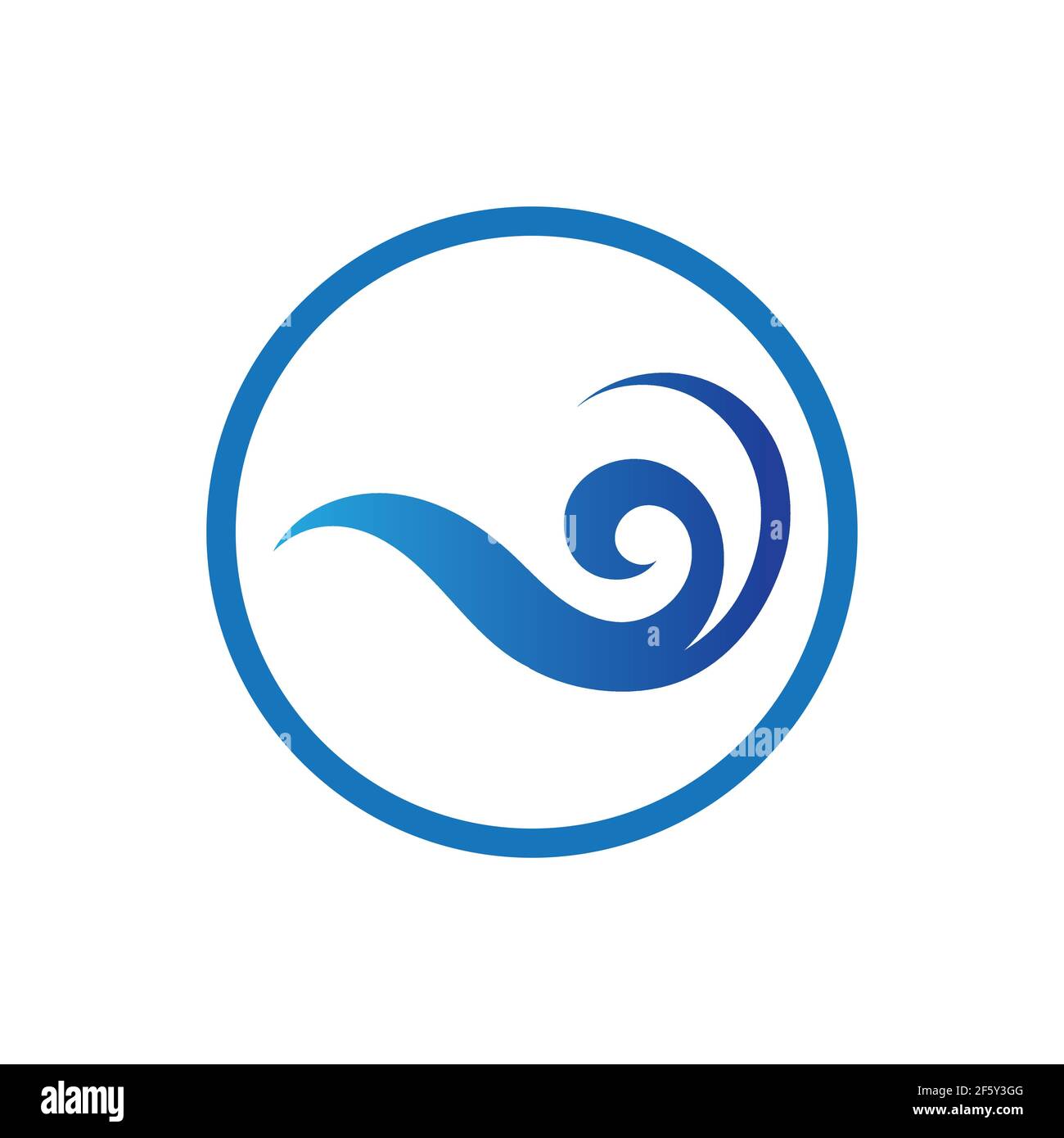 Ocean Wave water Logo vector illustration design Template Stock Vector ...