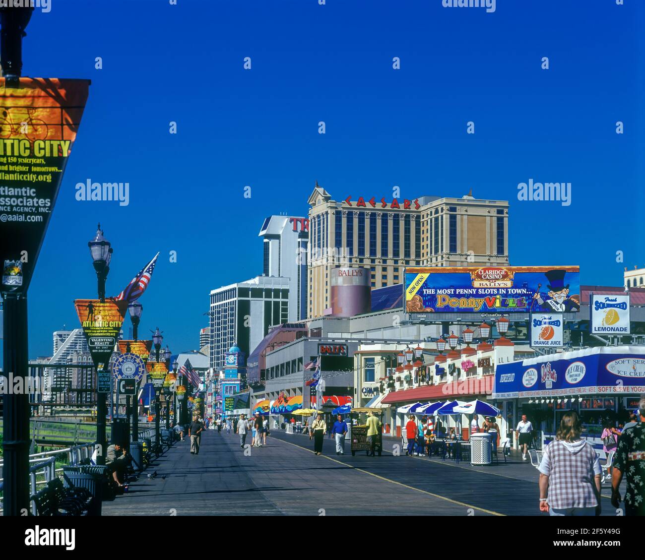 2004 HISTORICAL BOARDWALK SHOPS ATLANTIC CITY NEW JERSEY USA Stock ...