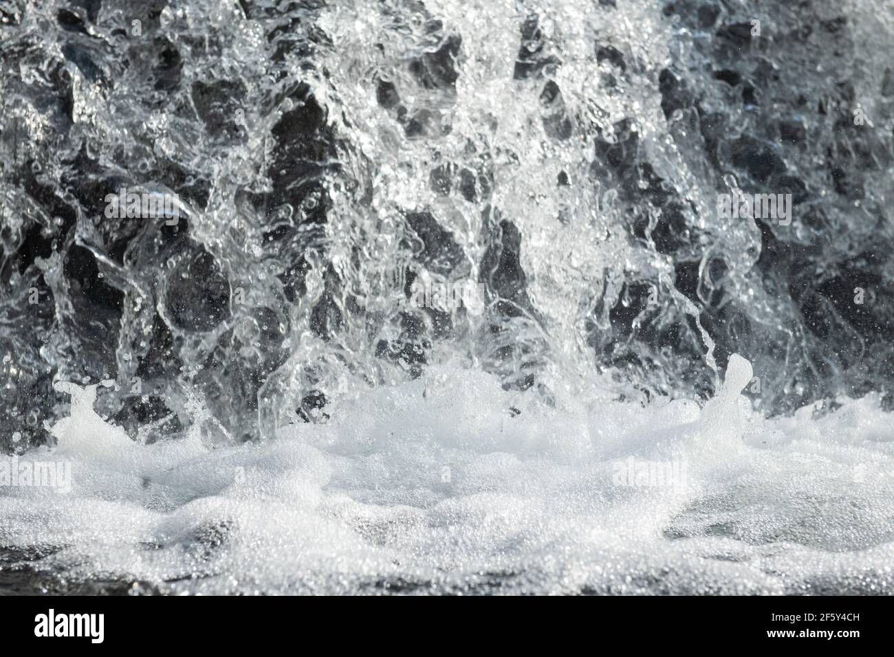 Close Up Waterfall Splashing Abstract Stock Photo - Alamy