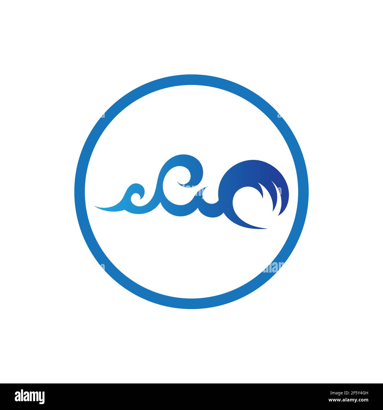 Ocean Wave water Logo vector illustration design Template Stock Vector ...