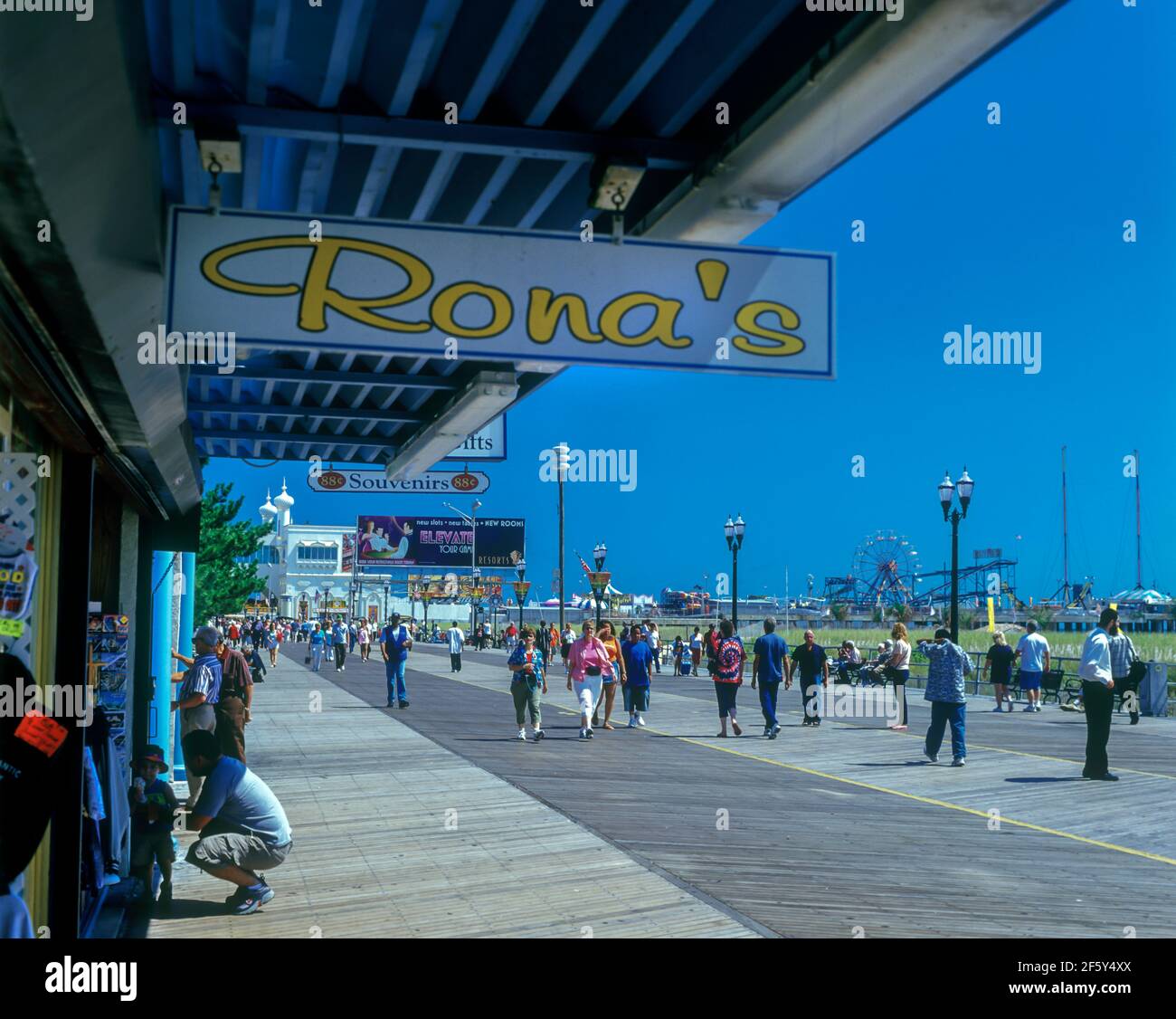 2004 HISTORICAL BOARDWALK SHOPS ATLANTIC CITY NEW JERSEY USA Stock ...