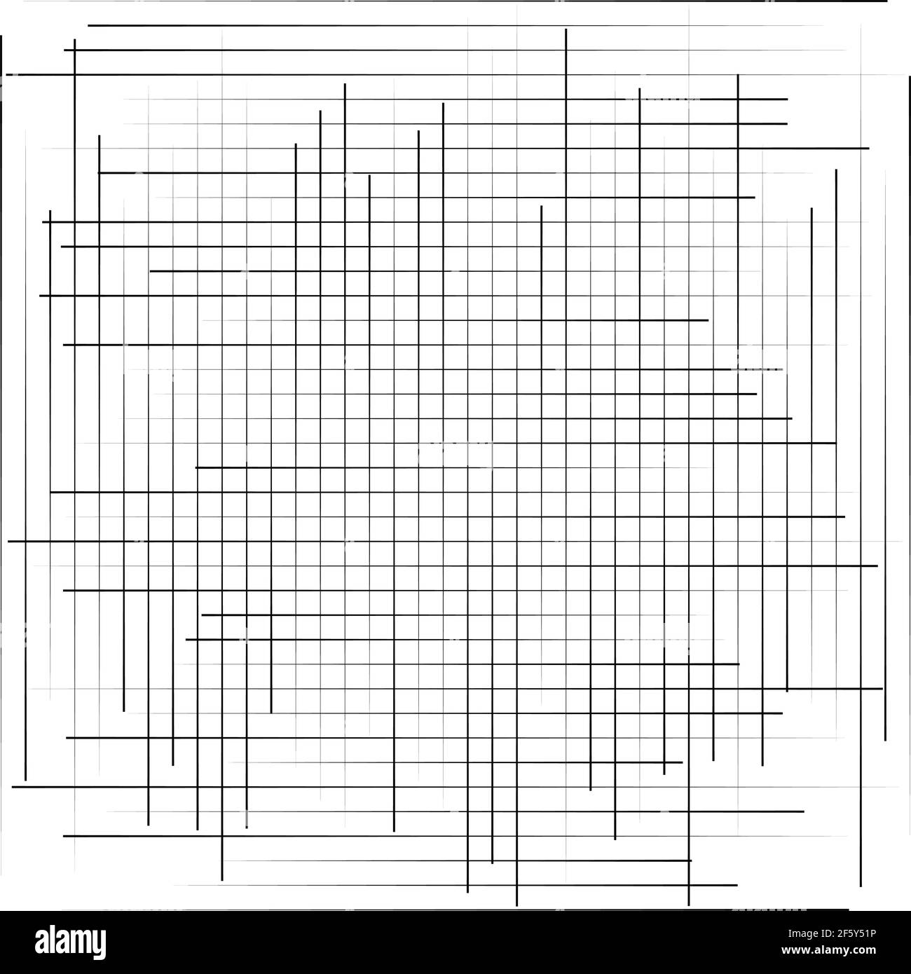 Random lines grid, mesh. Matrix, grille, grating abstract lines element ...