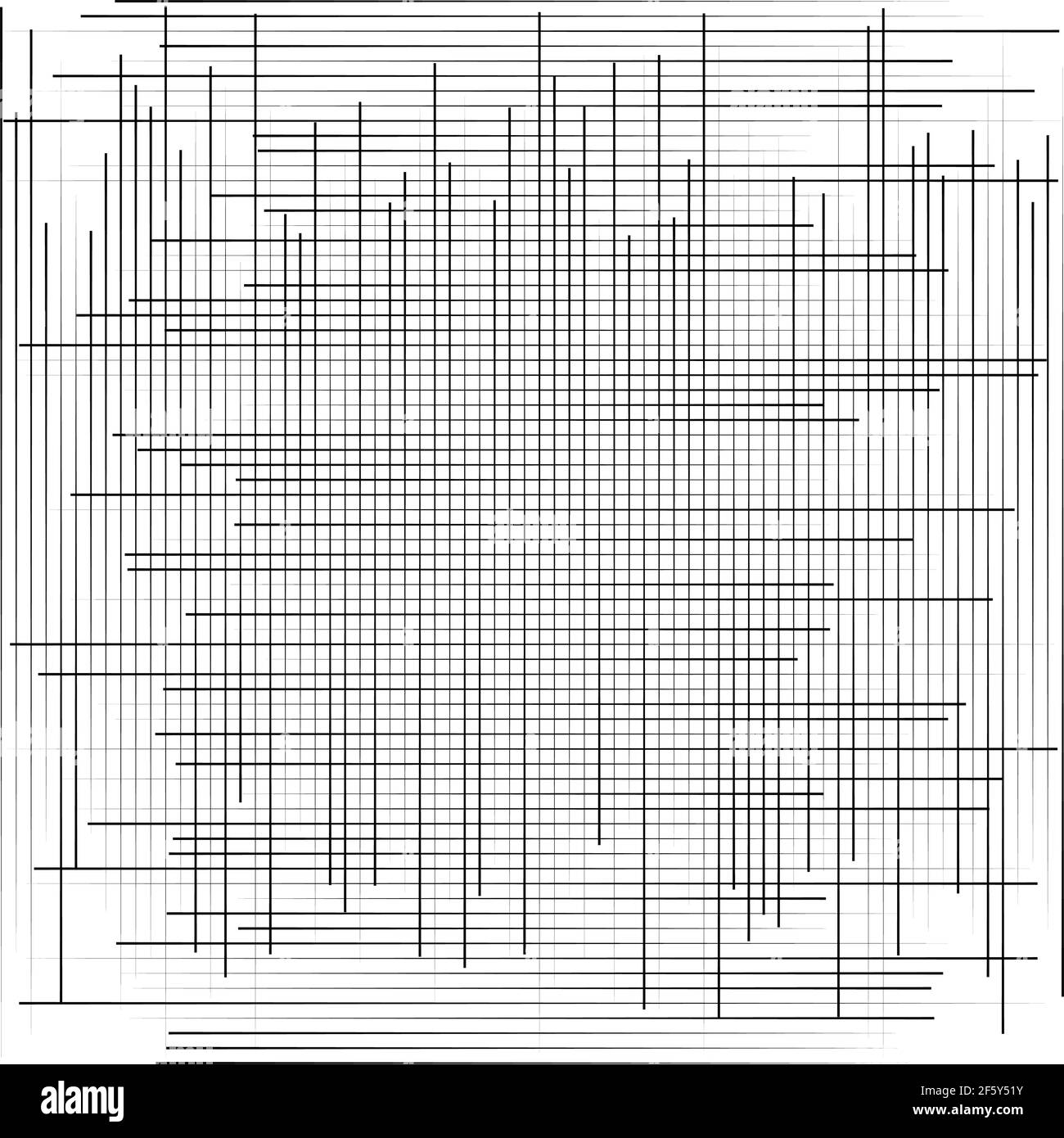 Random lines grid, mesh. Matrix, grille, grating abstract lines element ...