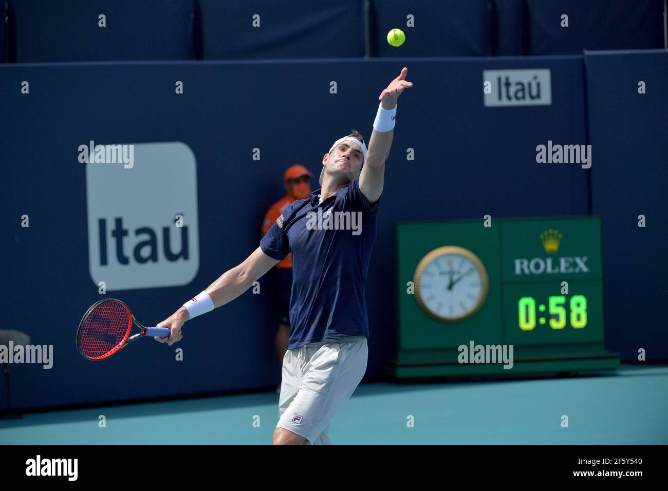 John isner practice hi-res stock photography and images - Alamy