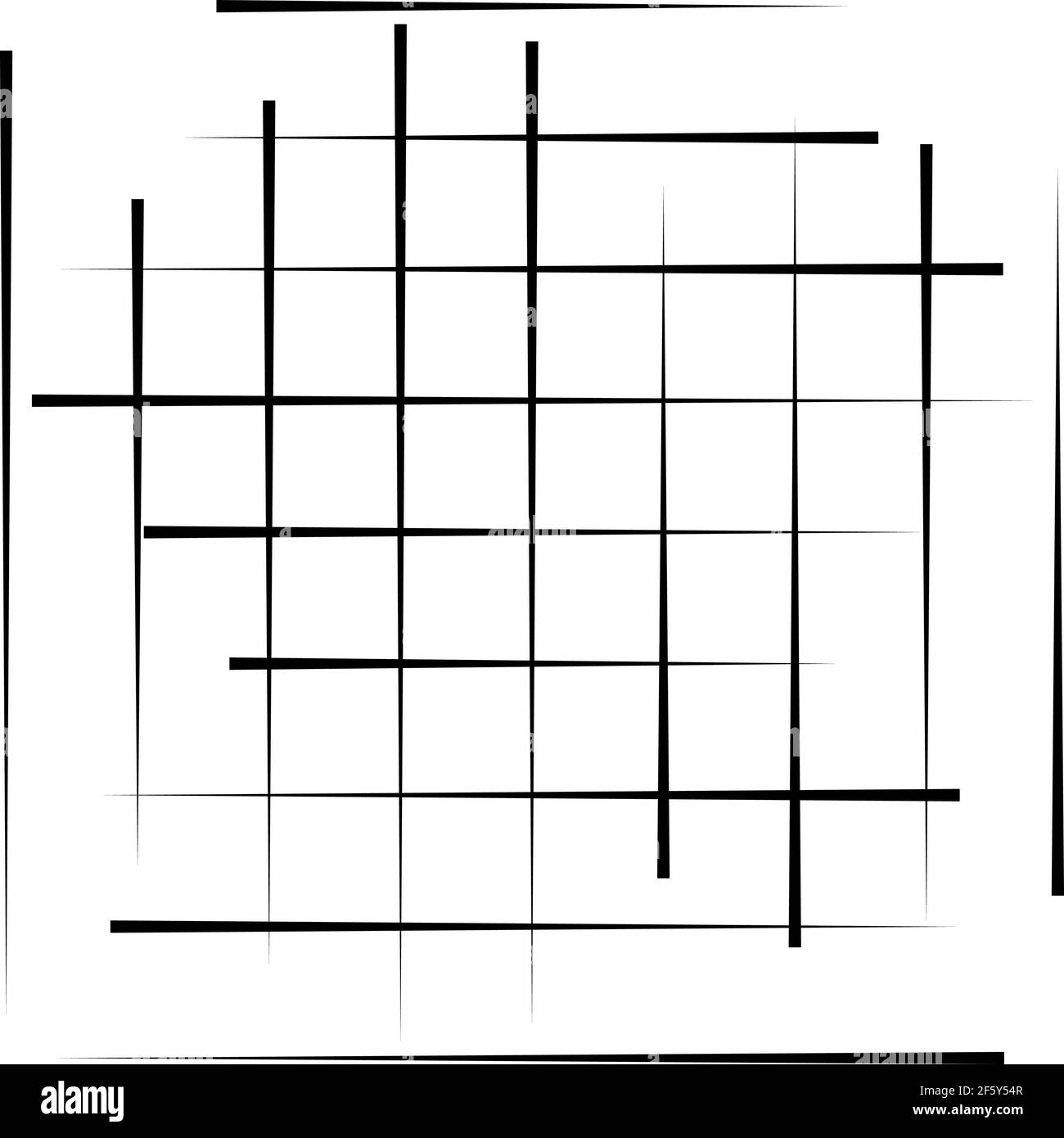 Random lines grid, mesh. Matrix, grille, grating abstract lines element ...
