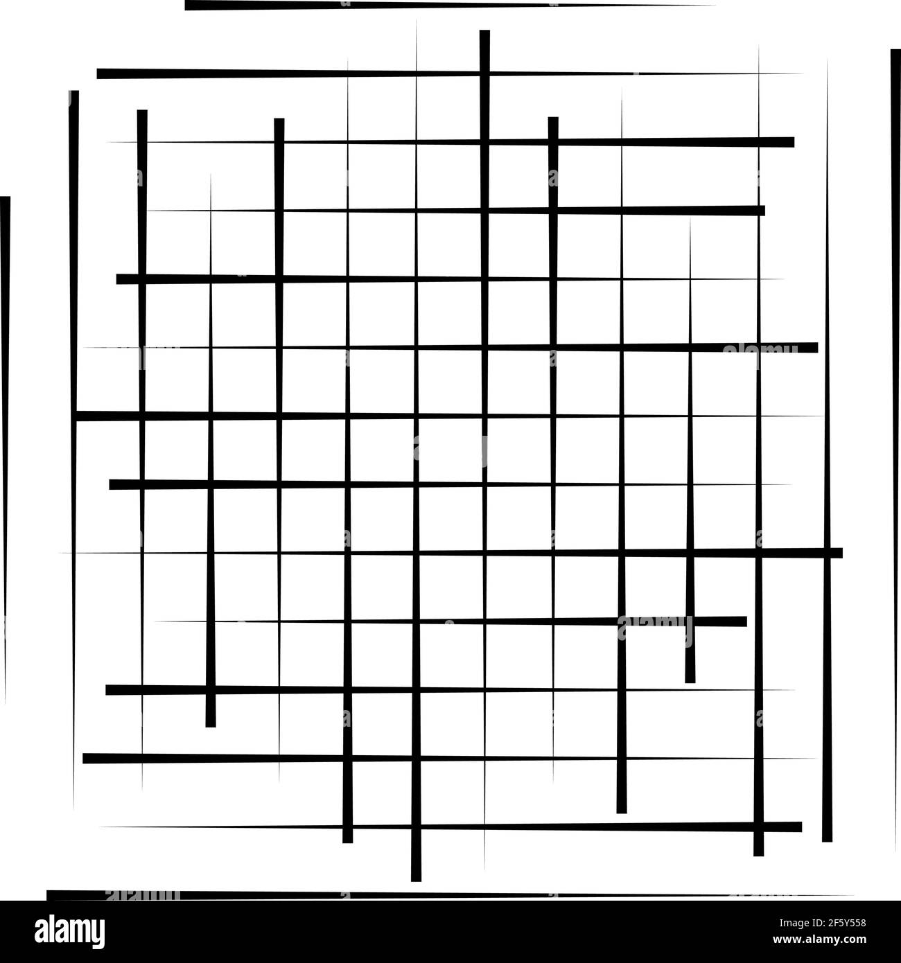 Random lines grid, mesh. Matrix, grille, grating abstract lines element ...