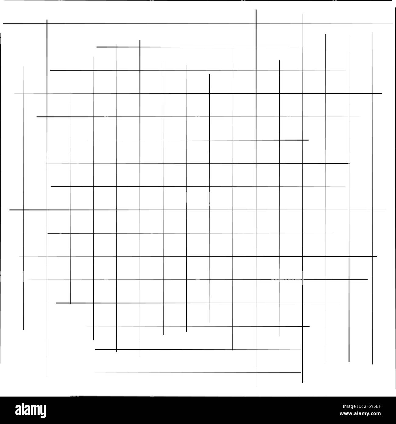 Random lines grid, mesh. Matrix, grille, grating abstract lines element ...