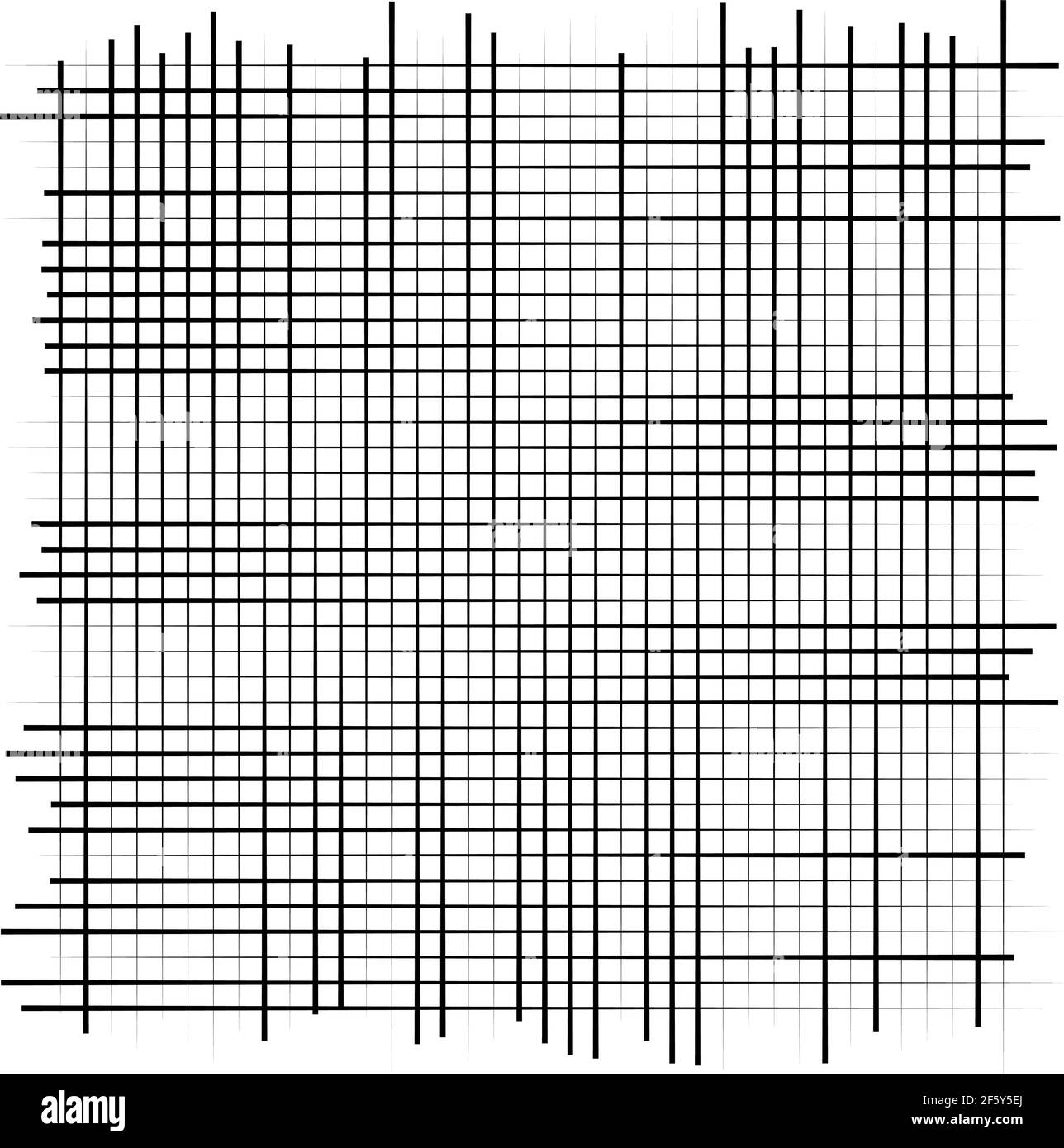 Random lines grid, mesh. Matrix, grille, grating abstract lines element ...