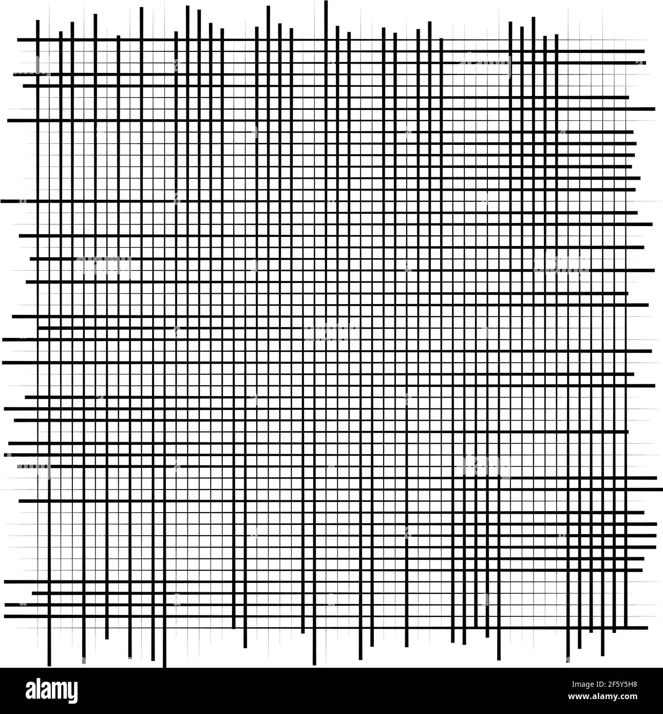 Random lines grid, mesh. Matrix, grille, grating abstract lines element ...