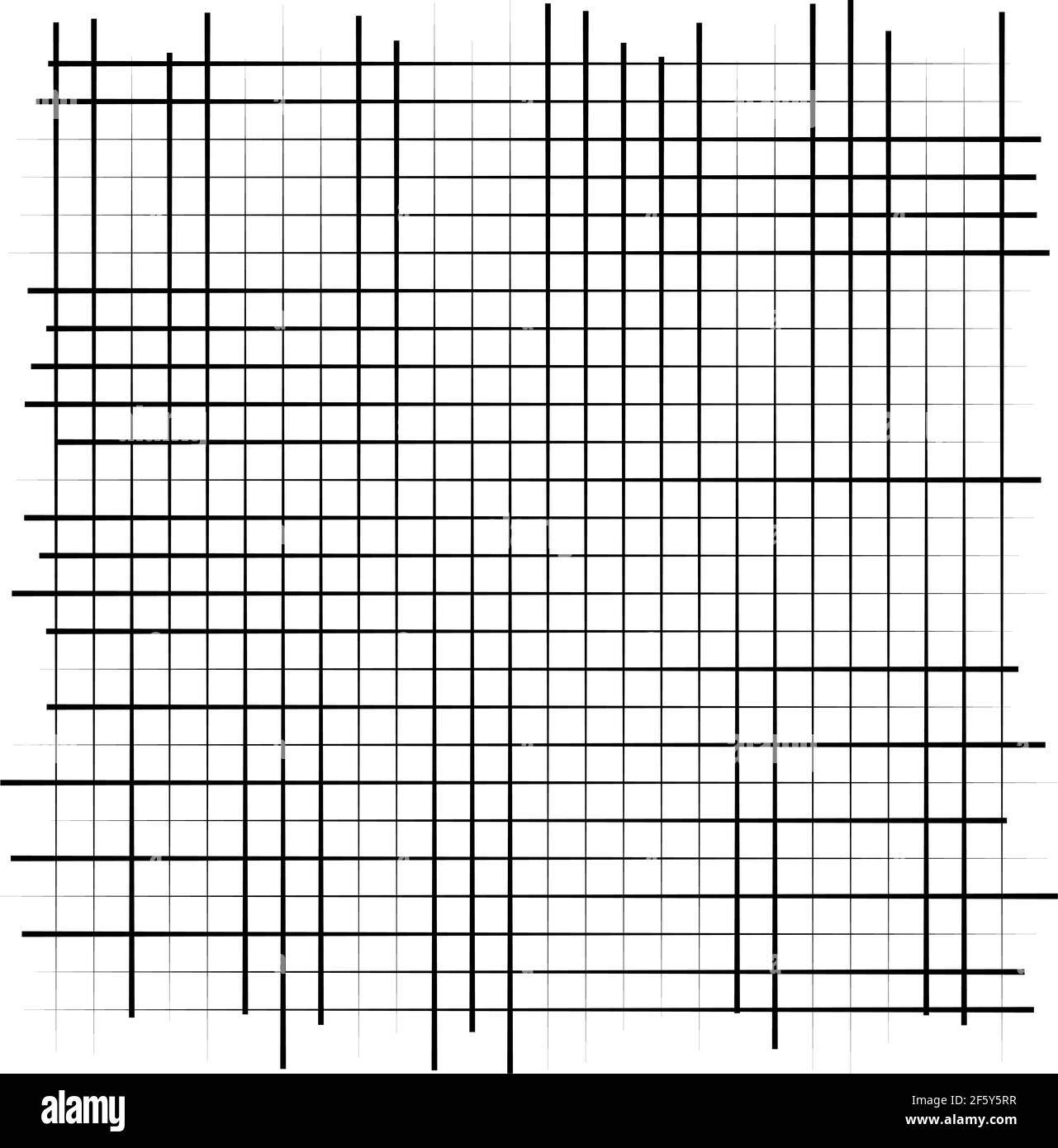 Random lines grid, mesh. Matrix, grille, grating abstract lines element ...